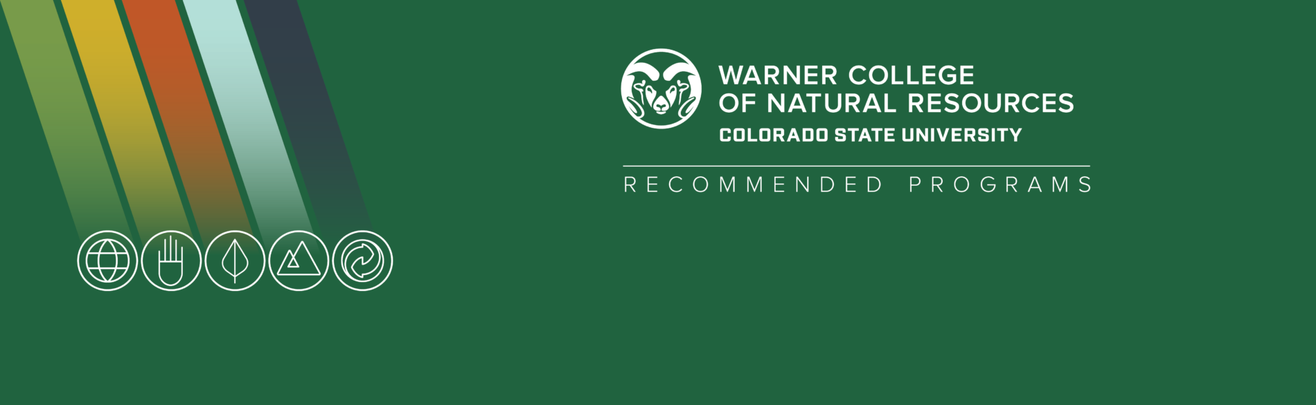 Warner College of Natural Resources Recommended Programs ...